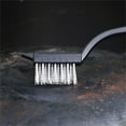 3pc Stainless Steel & Brass & Nylon Kitchen Scrub Brush Set for Range ...