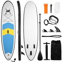 PROMARINE 10' Wide Inflatable SUP with Adjustable Paddle, Carry Bag ...