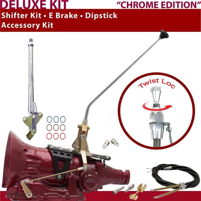 American Shifter 4L80E Shifter Kit 16 in. E Brake Cable Clevis Dipstick ...