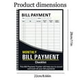 Billing Book - Monthly Bill Payment List, Daily Budgeting, Double-sided ...