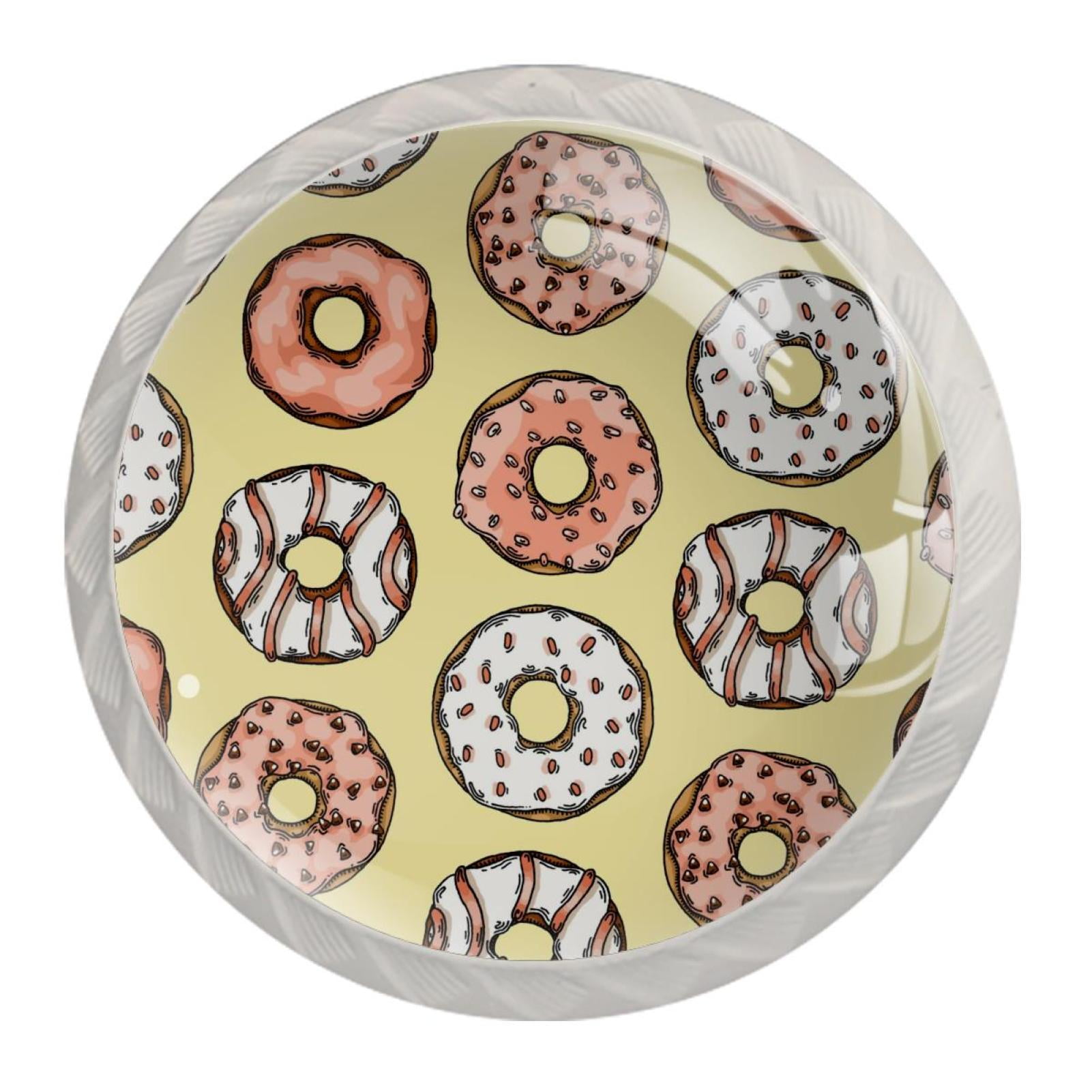 4 Pcs Cartton Donuts Knobs for Kitchen Cabinet Cupboard Dresser ...