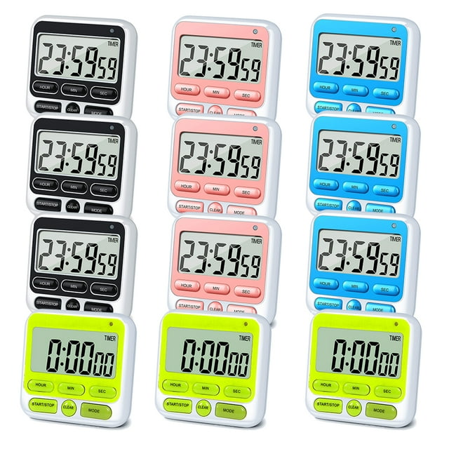 12PACK Classroom Timers for Teachers Kids Large Digital Timer Memory ...