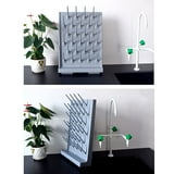 INTBUYING Lab Drying Rack Single-sided Removable Drip Rack 27 Pegs ...