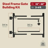 "Adjust-A-Gate Steel Frame Kit, 36""-60"" Wide, Up to 4' High, For ...