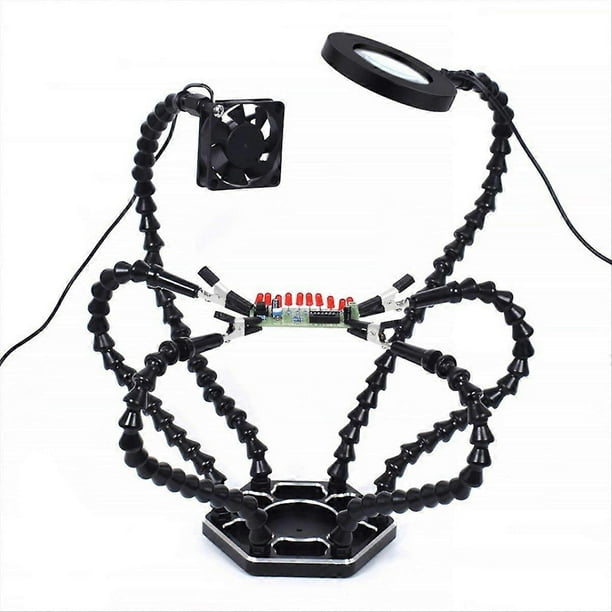 Third Hand Soldering PCB Holder Tool Helping Hands Crafts Hobby B ...
