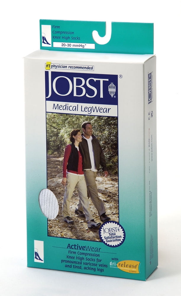 Jobst Activewear 20 - 30 Mmhg Firm Support Unisex Athletic Knee Highs ...