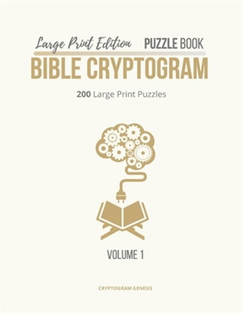 Pre-Owned Large Print Edition Puzzle Book Bible Cryptogram: Bible ...