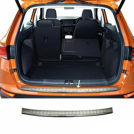 Dark Chrome Rear Bumper Trunk Sill Cover Guard S.Steel Fits Seat Ateca ...