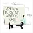 Signs ByLITA Please Flush The Toilet And Wash Your Hands, Hygiene Sign ...