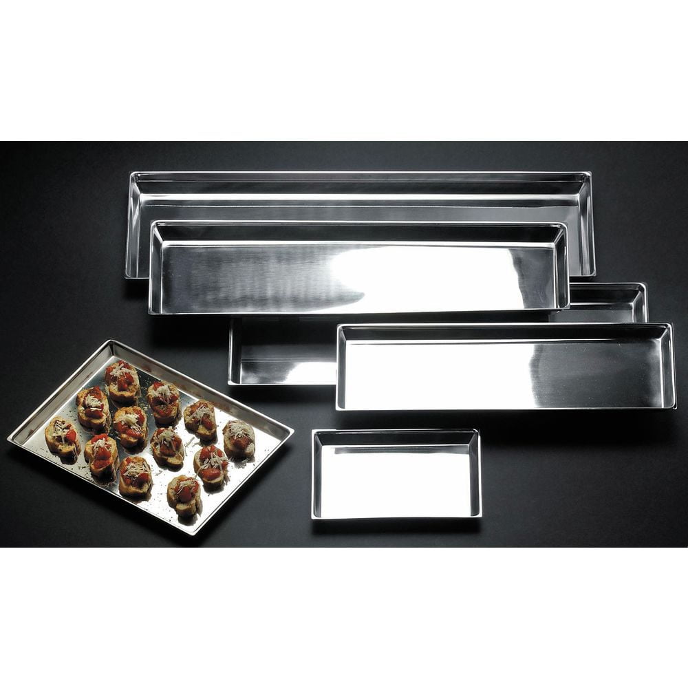 HUBERT® Stainless Steel Long Tray - 28 7/10 L x 9 4/5 W x 1 2/5 H ...