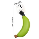 SDJMa Cute Banana Shaped Reusable Spoon and Fork , Dishwasher ...
