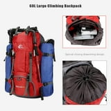 60L Waterproof Lightweight Hiking Backpack with Rain Cover,Outdoor ...