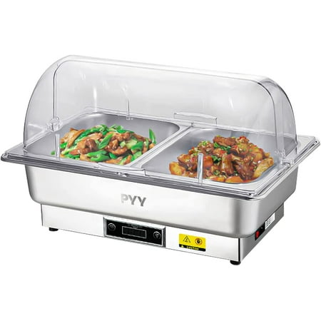 PYY Electric Chafing Dish, Roll Top Chafing Dish Buffet Set,Chaffing ...