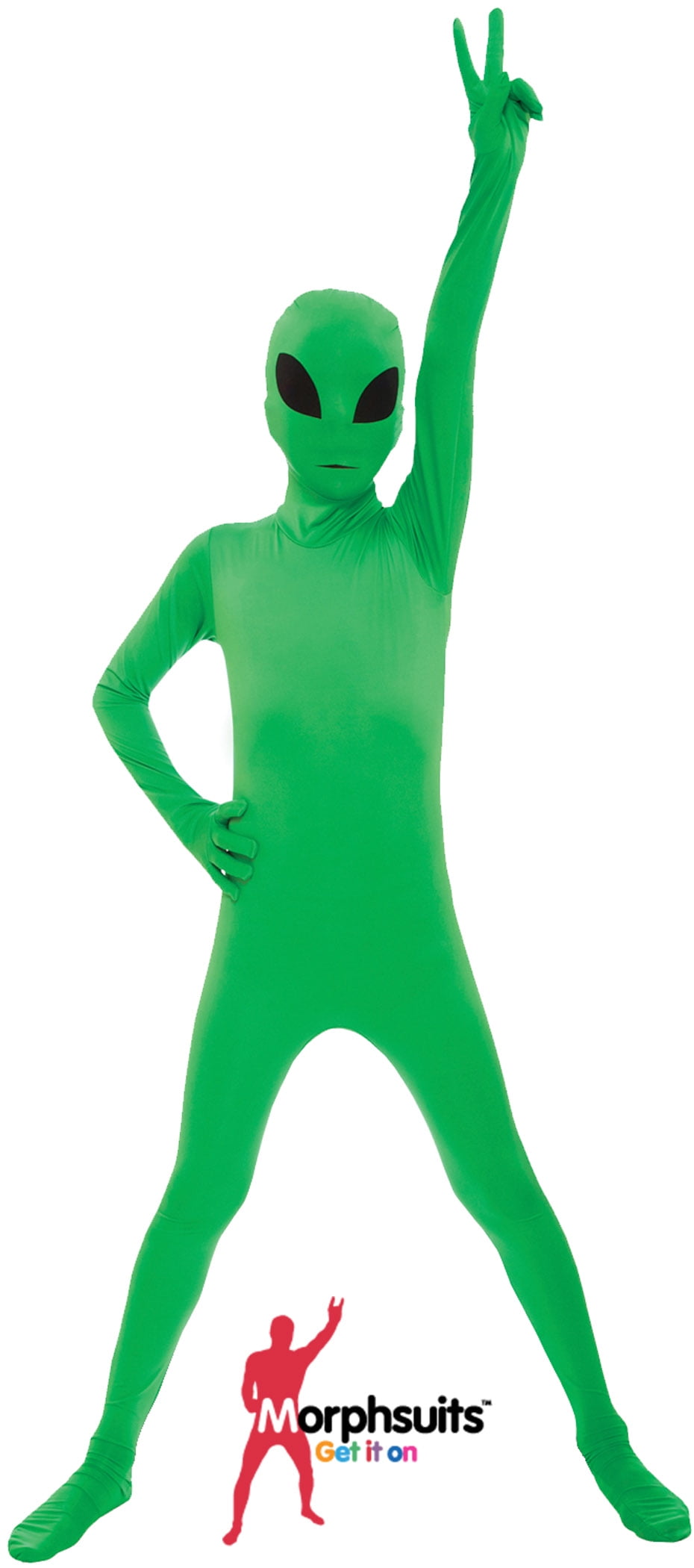 Original Morphsuits Green Glow Alien Kids Suit Character Morphsuit ...