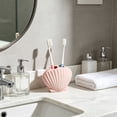 Ceramic Style Shell Toothbrush Holder, Marine Themed Appearance, No ...