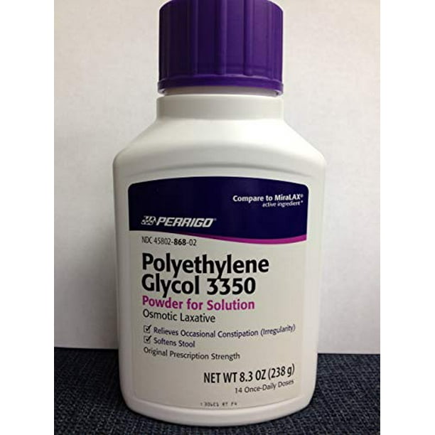 Perrigo Polyethylene Glycol 3350 8.3 Oz (238gm) Powder (Compare to ...