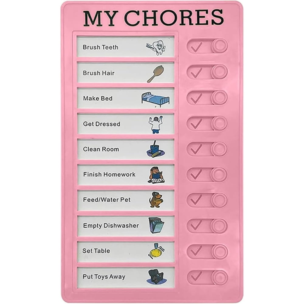 PEACNNG Children's self-discipline To-Do List Plastic Board Checklist ...