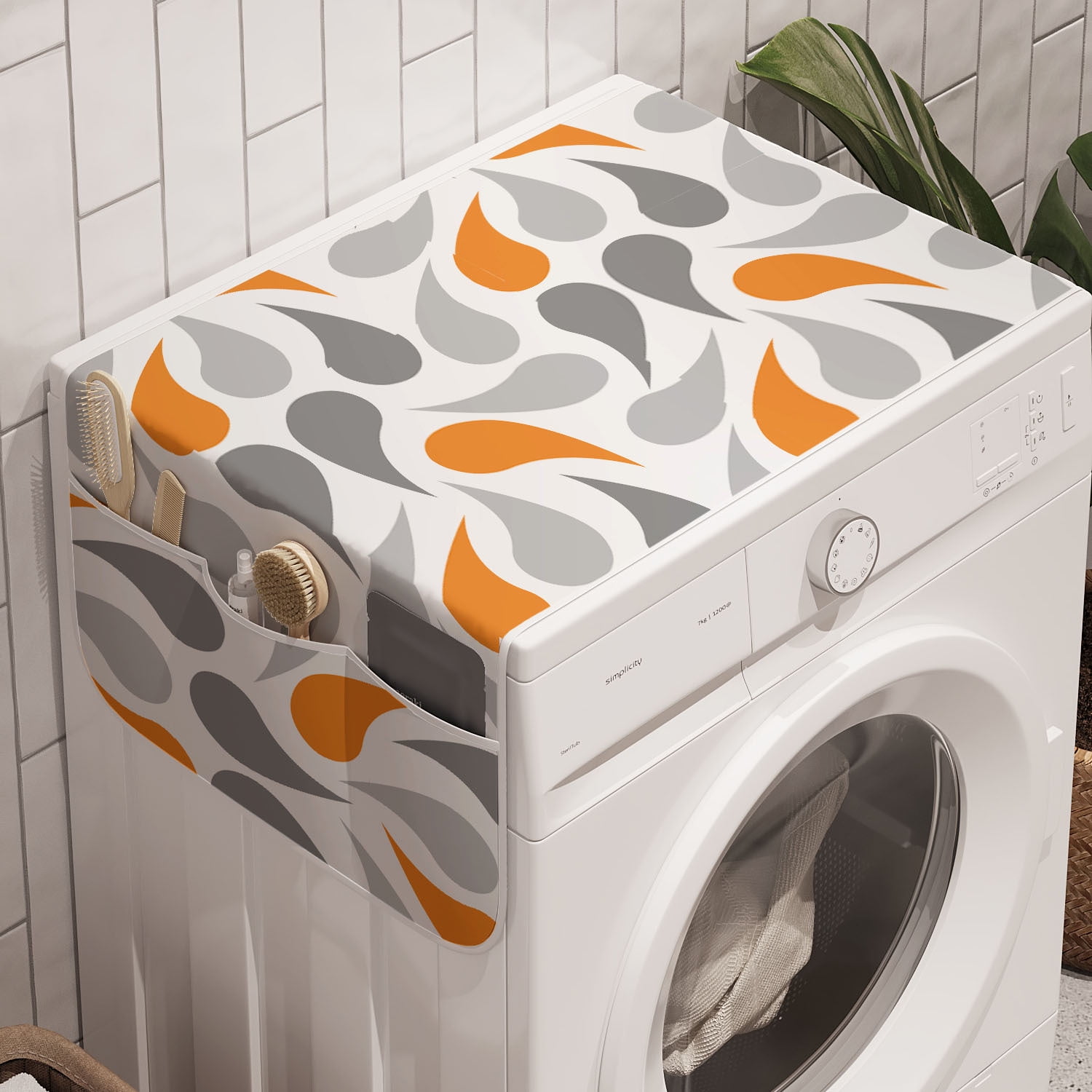 Geometric Washing Machine Organizer, Cultures Motif Traditional ...
