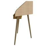 Bradley 2-Piece Cubicle Section Desk with Keyboard Shelf in Rustic ...