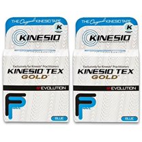 Kinesio Medical Kinesiology Tape, Tex Gold FP, Cotton, 1" x 5.5yds, Beige, 2 Rolls Pack ...