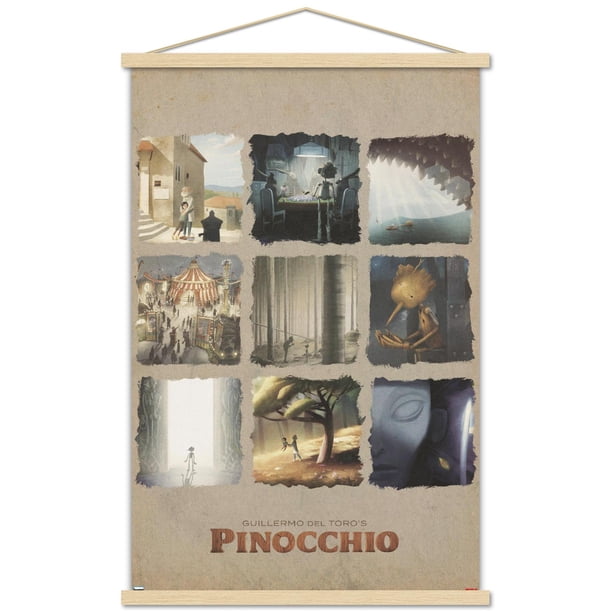 Netflix Guillermo Del Toro's Pinocchio - Grid Wall Poster with Magnetic ...