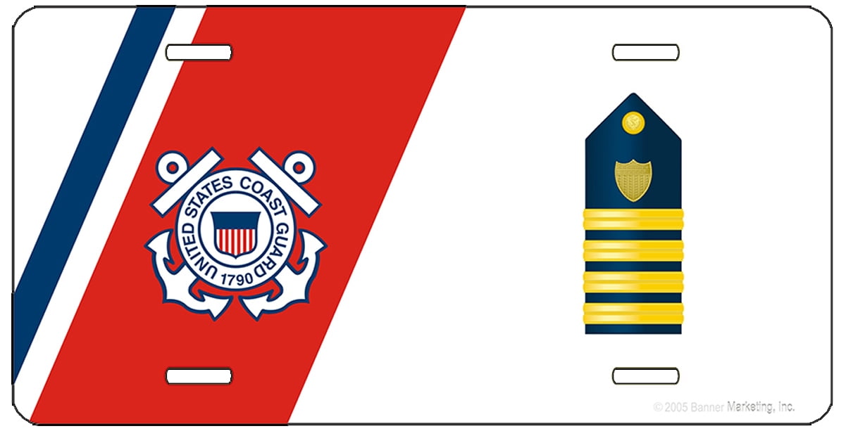 U.S. Coast Guard Captain License Plate - Walmart.com