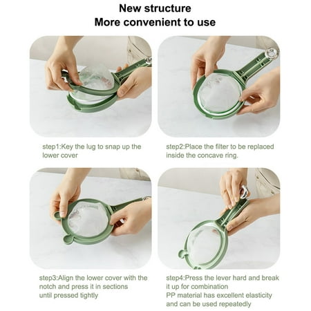 Mesh Strainer Kitchen Coffee Tea Milk Filter Washable Household soybean ...