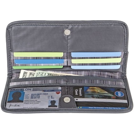 Travelon - Safe ID Hack-Proof Ladies Wallet with RFID Blocking, Dark ...