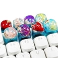 Clear Keycaps Featuring Underwater And Sea Creature Pattern For ...