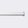 24" Round Ridged LED Closet Hanging Rod in Chrome with PIR Motion ...