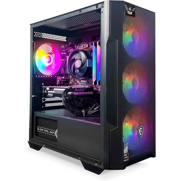 NSX GAMING PC Desktop – AMD Ryzen 5 4500 3.6 GHz, RTX 3050 Ventus 2X Oc ...