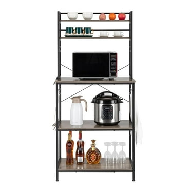 Winado 5-Tier Bakers Rack Kitchen Storage Shelf Free Standing Microwave Oven Stand with Drawer ...