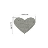Heart Shaped Iron on Patches Embroidered Sew Patches Appliques Garment ...