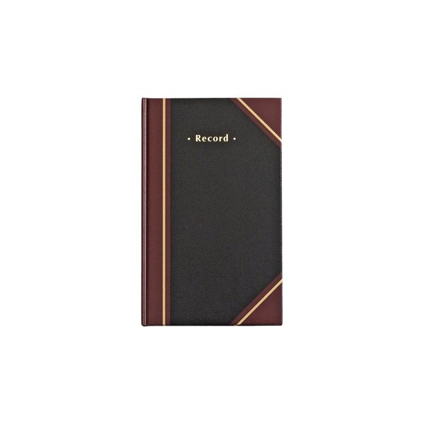 Staples Black Record Book 11-3/4" x 7-1/4" 217919 - Walmart.com