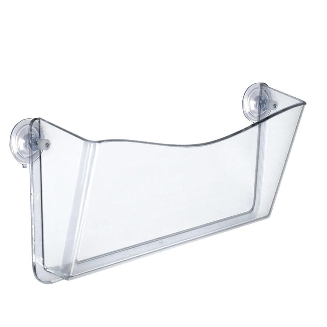 Azar Displays 250055 Clear Plastic Wall Mount File Holder with Suction ...