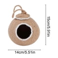 Natural Woven Bird Nest Hut for Cockatiel, Budgie, Finch, Sparrow ...