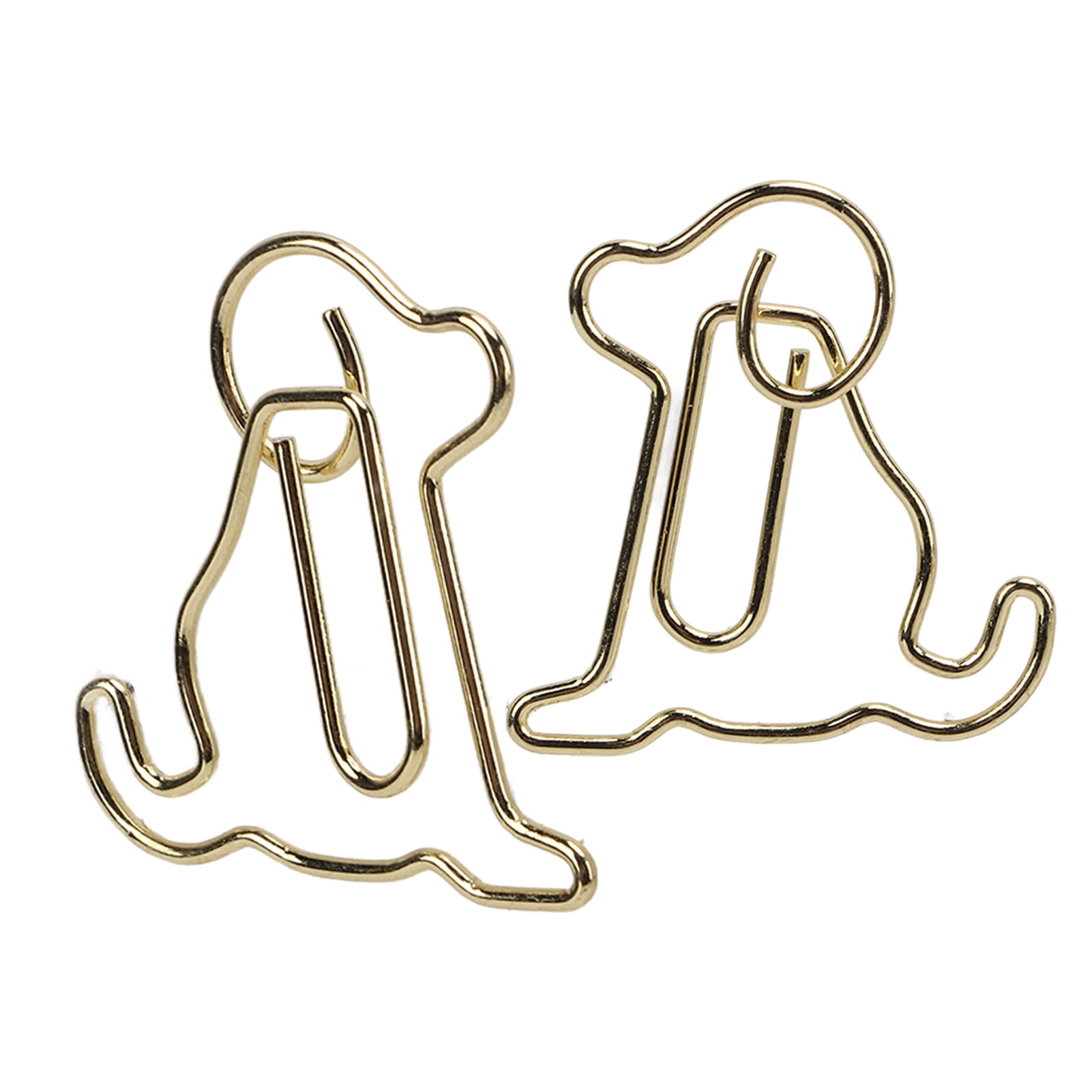 Clips De Oficina, Clips De Papel En Forma De Color Dorado Material ...