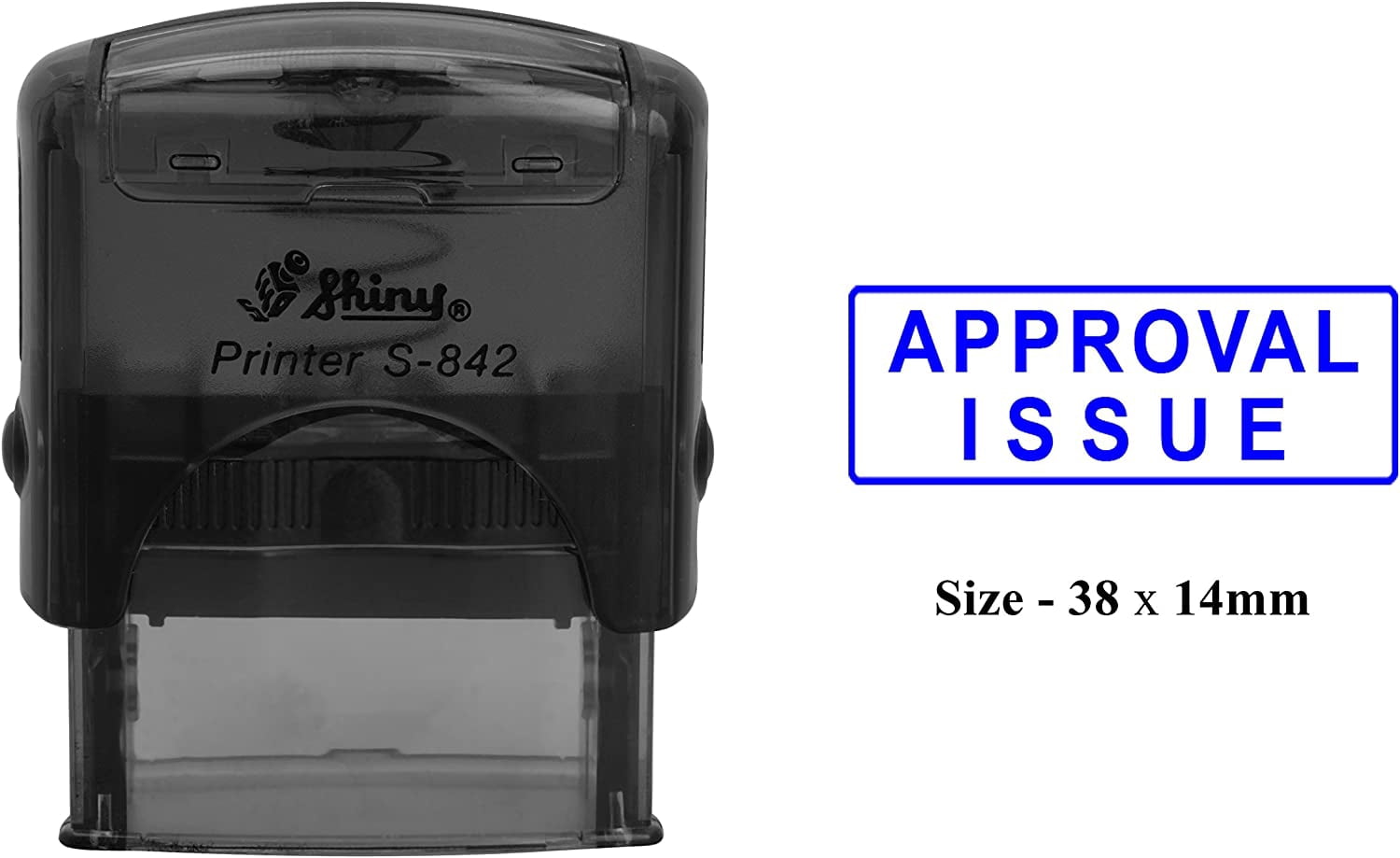 APPROVAL ISSUE Self Inking Rubber Stamp Shiny Office Stationary Custom ...