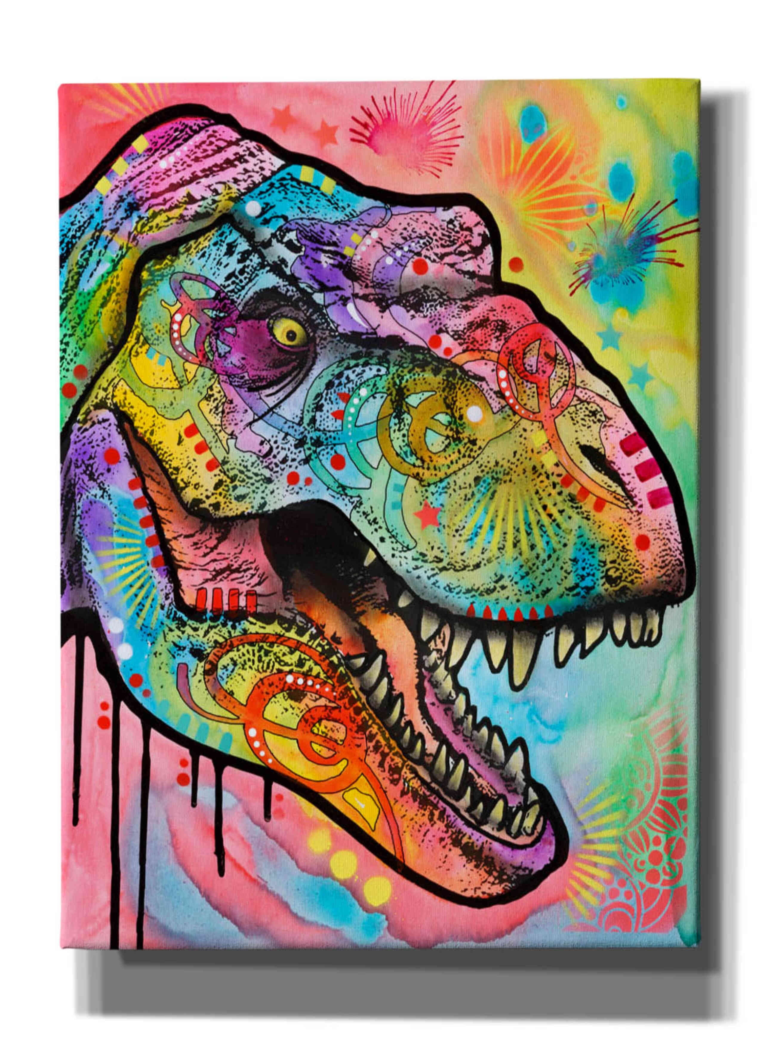 Epic Graffiti 'T Rex 1' by Dean Russo, Canvas Wall Art, 40"x54 ...