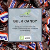 Snickers Mini 2LB Bag of Bulk Candy Bars. Candy & Chocolate Bars ...