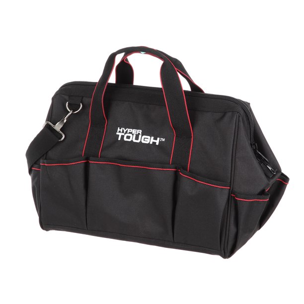 Hyper Tough 15 inch Large-Mouth Polyester Tool Bag TT50120D - Walmart ...