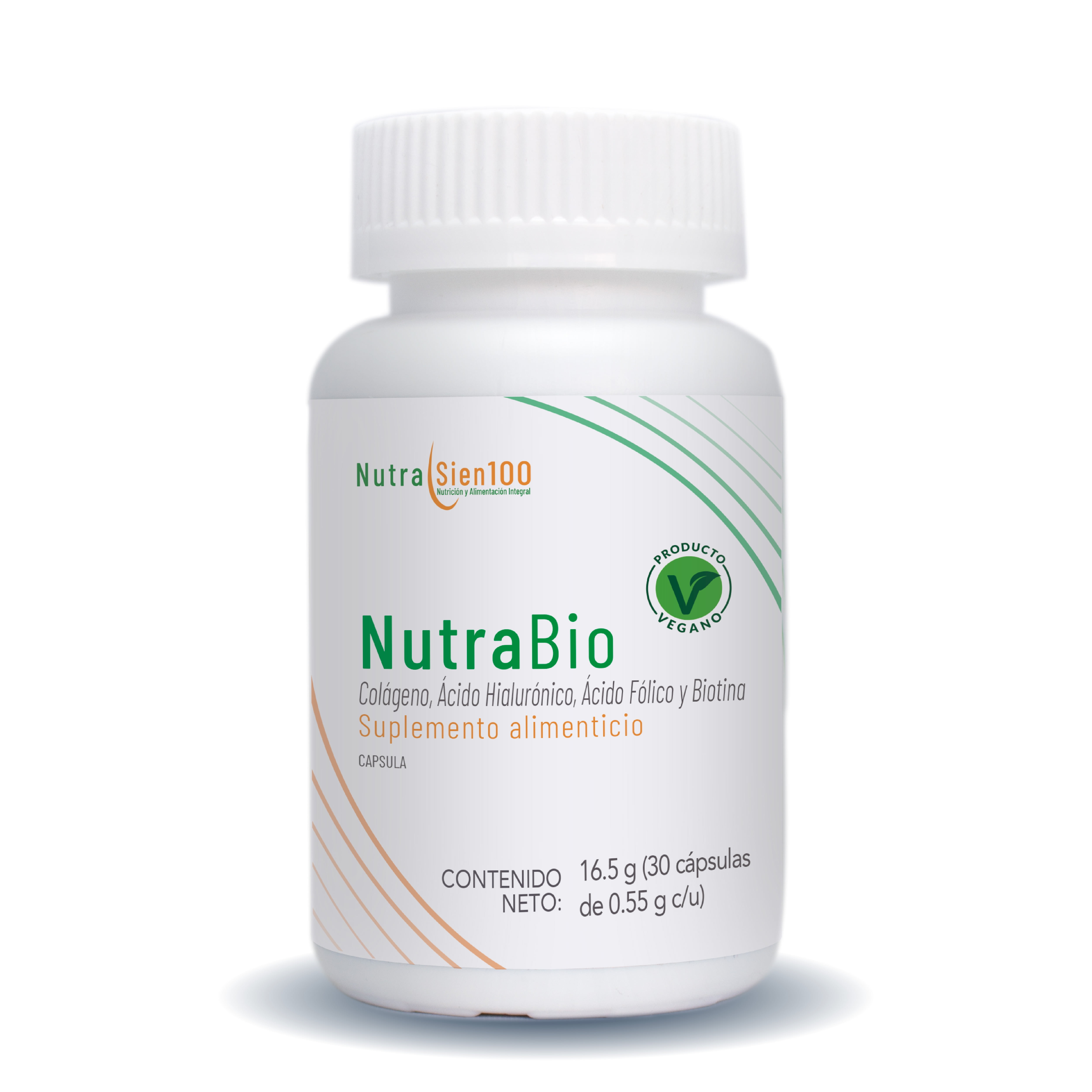Colágeno Vegano Nutrasien100 1 bote con 30 cápsulas - 30 días | Bodega ...