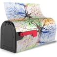 Colorful Rainbow Seasonal Mailbox Covers Magnetic Large Size 25.5" X 21 ...