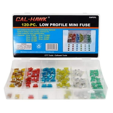 Mini Auto Fuse Assortment, 120-Piece - Walmart.com