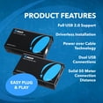 OREI USB Over Cat5e/6 Extender Upto 165 Feet - Extends USB 2.0 Signal ...