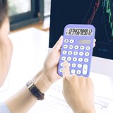 HBBKVI Standard Function Basic Calculator, Digits Desktop Calculator with Large LCD Display and ...