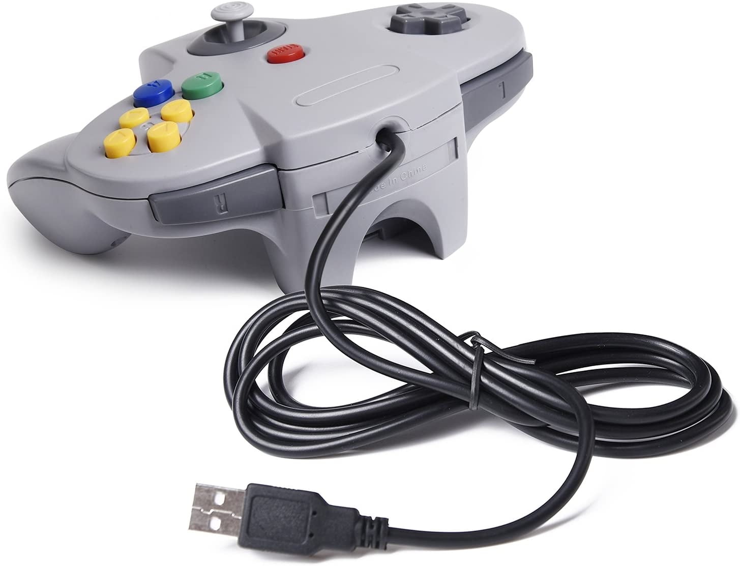 Classic N64 Controller, SAFFUN N64 Wired USB PC Game pad Joystick, N64 ...