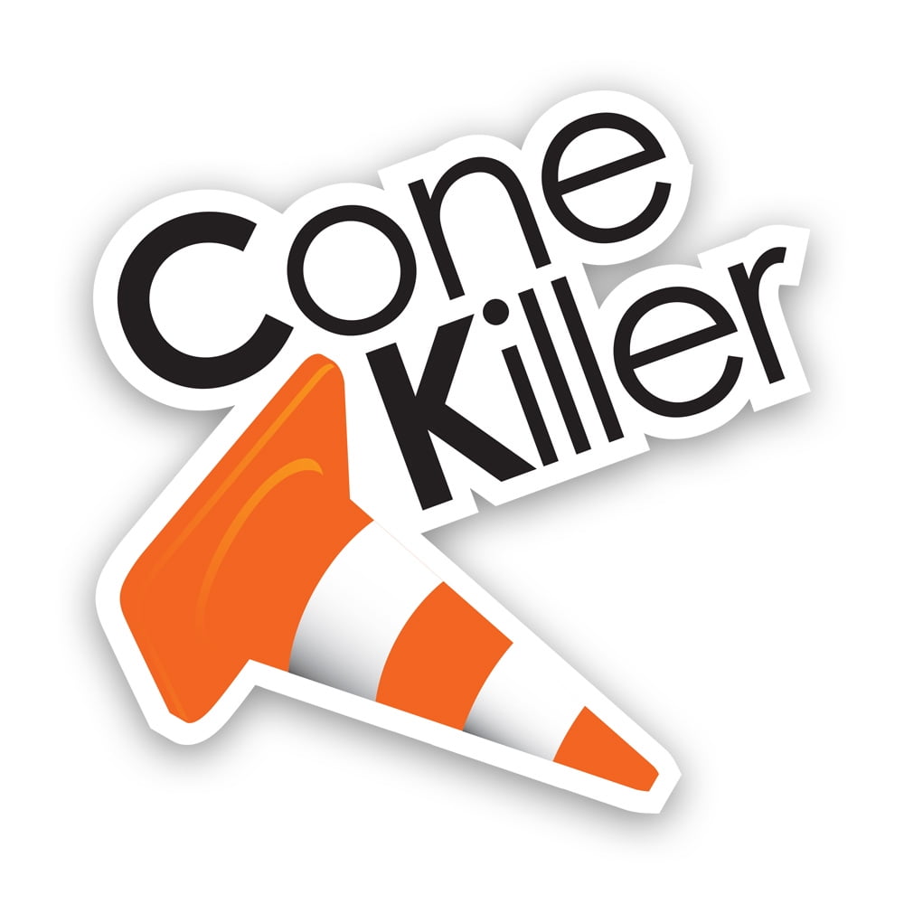 Cone Killer Sticker Decal - Self Adhesive Vinyl - Weatherproof - Made ...
