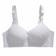 Agkizg Nursing Bras for Women Front Closure Solid Color Wireless ...