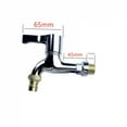 1/2" 4-Point Water Inlet In-Wall Plastic Faucet for Washing Machine ...
